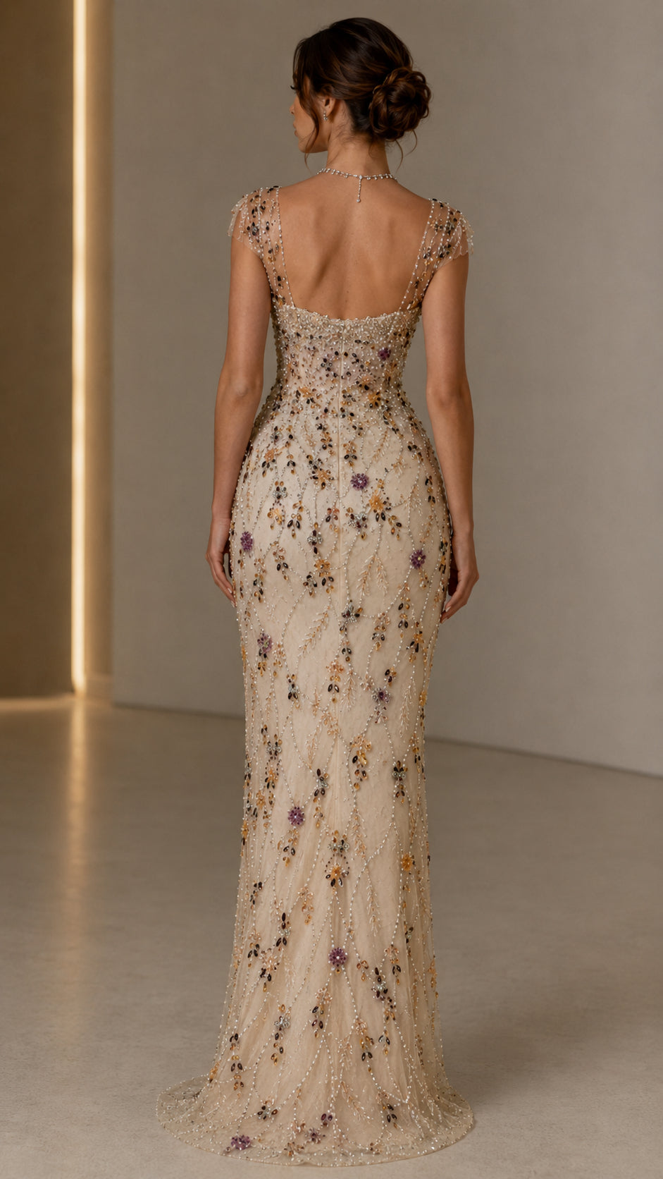 Celestia Beaded Evening Gown – RIVAG